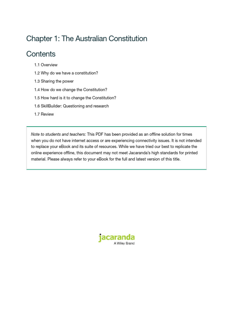 Understanding the Australian Constitution | PDF | Indigenous ...