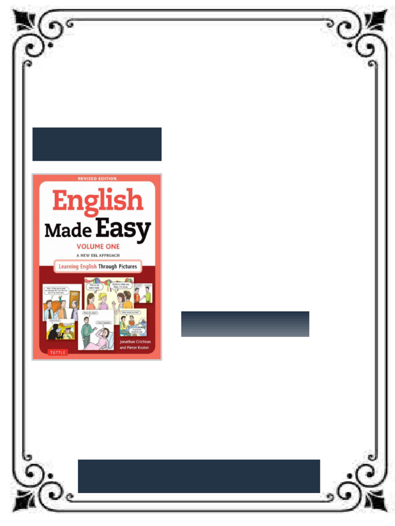 English Made Easy Volume One A New ESL Approach Learning English ...