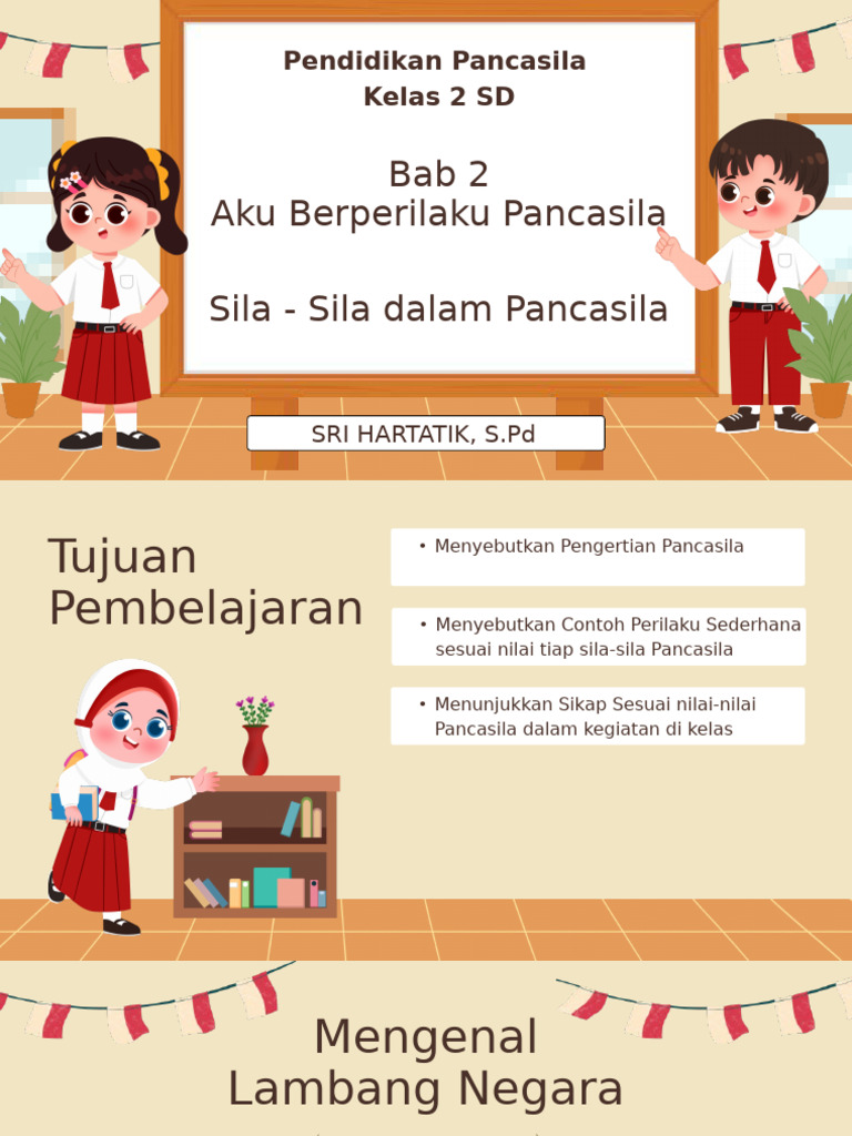 PPT Sila-Sila Dalam Pancasila Kelas 2 | PDF