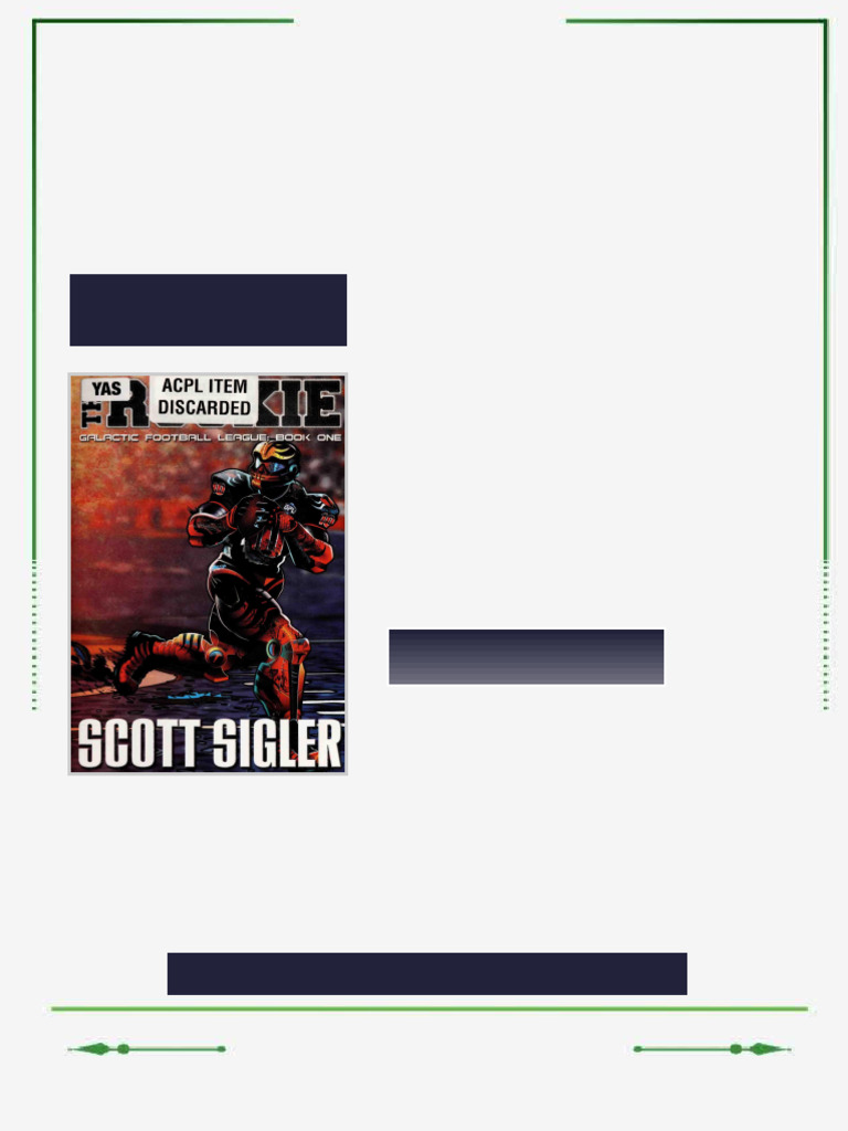 The Rookie Galactic Football League Scott Sigler ebook learning ...