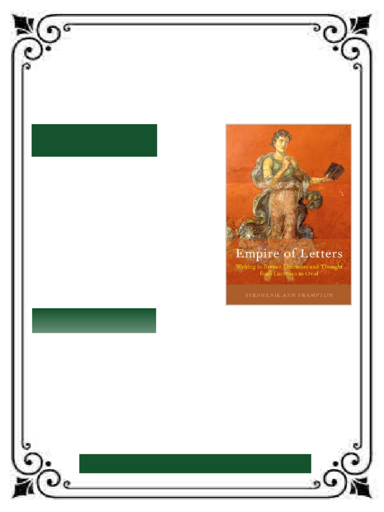 Empire of Letters: Writing in Roman Literature and Thought from ...