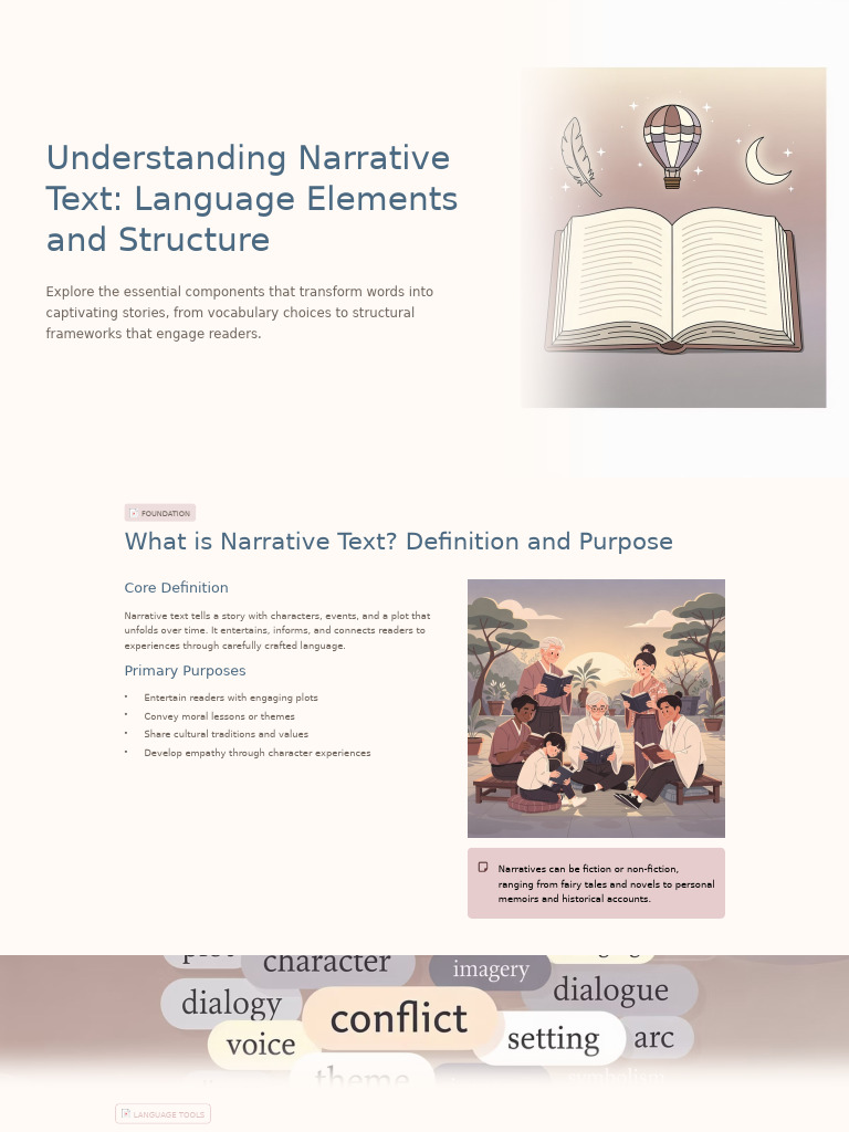 Understanding Narrative Text Language Elements and Structure | PDF ...