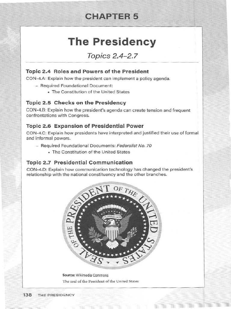 Understanding Presidential Powers and Roles | PDF | Presidents Of The ...