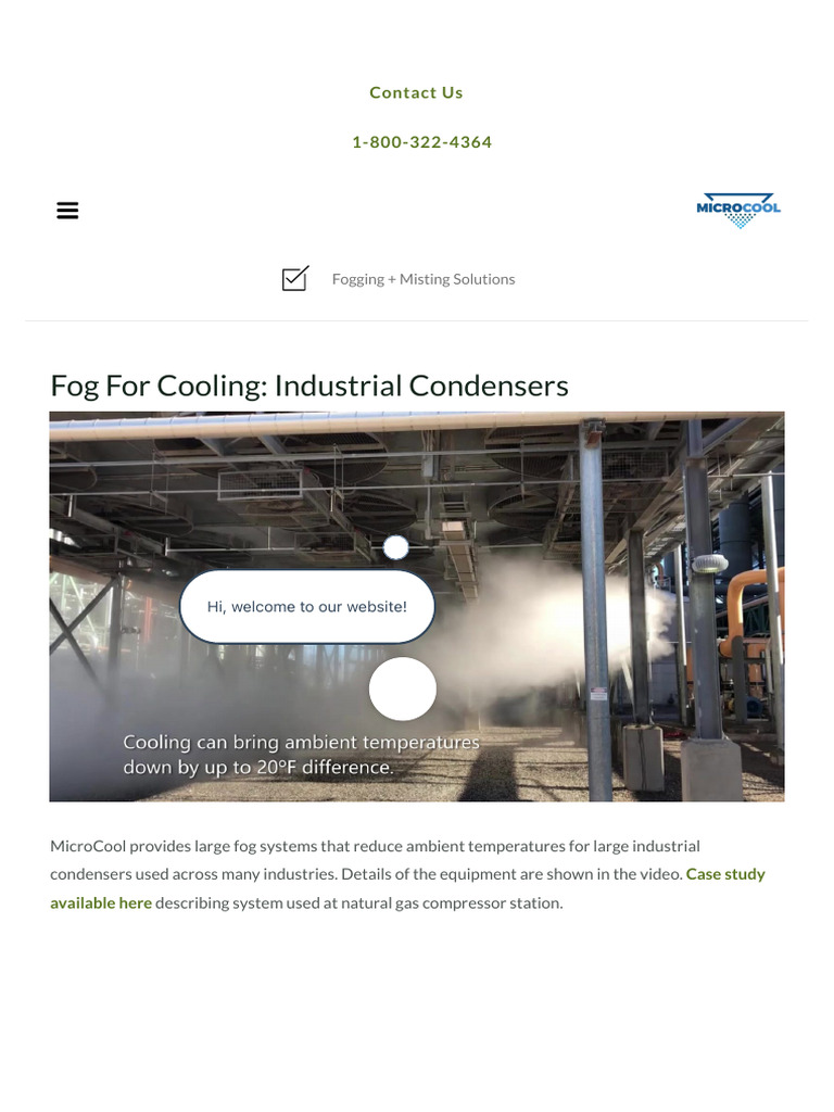 Fog Cooling Solutions for Industrial Condensers | PDF | Fog | Temperature