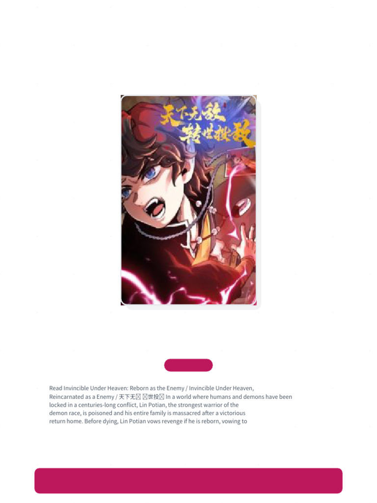 Invincible Under Heaven: Reborn as the Enemy Chapter 16 Read Manga Full Chapters | PDF | Taste ...