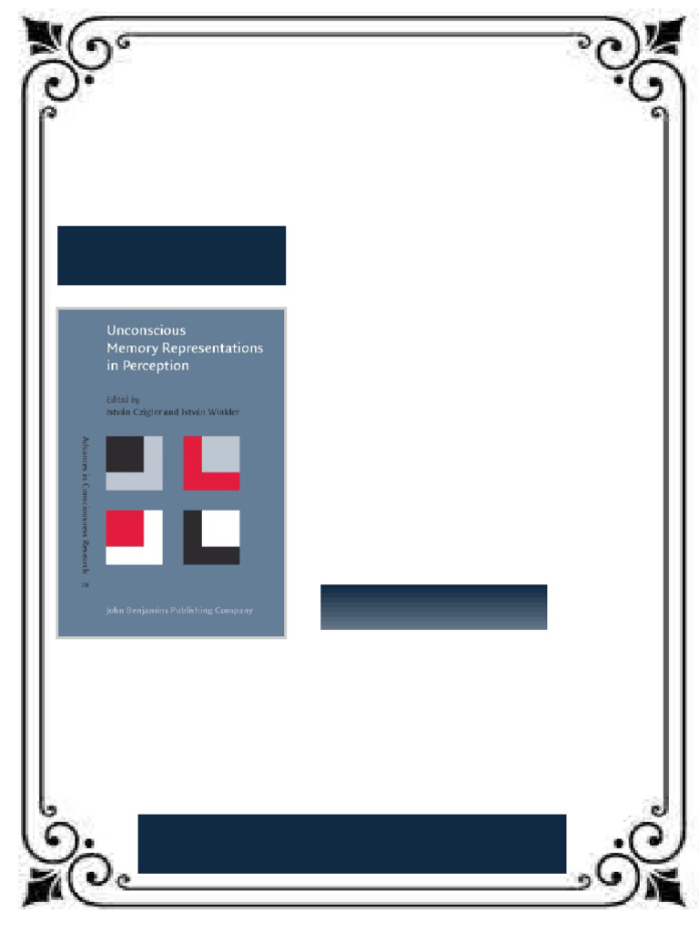 Unconscious Memory Representations in Perception Processes and mechanisms in the brain 1st ...