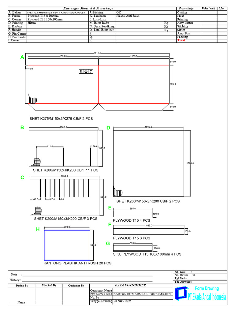 KARTON BOX ARM SUS 39007-0569-0570 | PDF