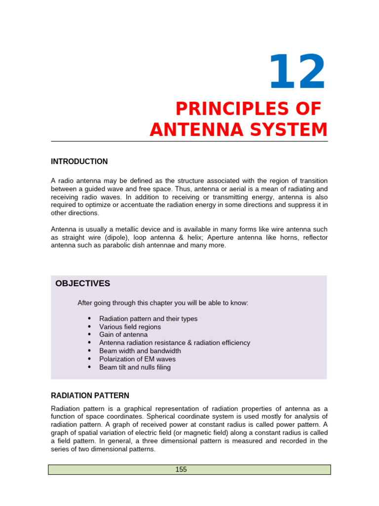 Principles of Antenna Systems Explained | PDF | Antenna (Radio ...