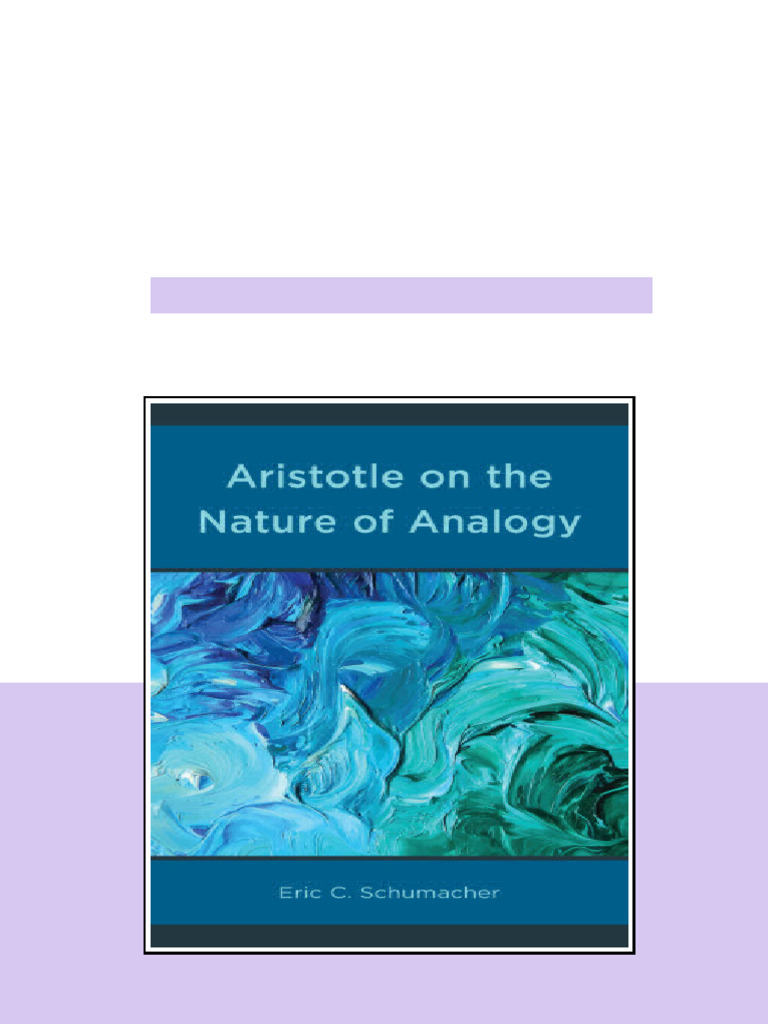 Aristotle On The Nature Of Analogy Aristotleschumacher Eric available ...