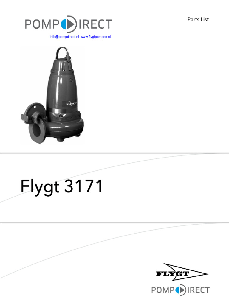 Order List_Xylem FLYGT N3171 | PDF