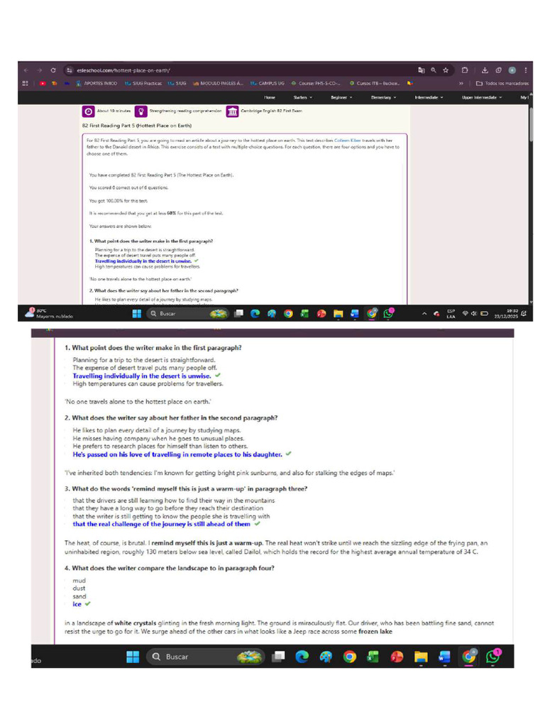 Reading and Listening u1 Ashley-comprimido | PDF