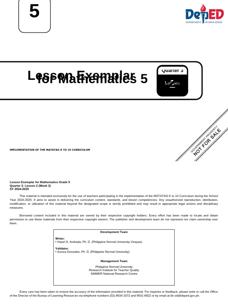 Grade 5 Double Bar Graph Lesson Plan | PDF