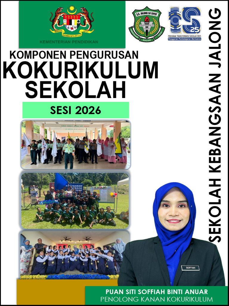 Buku Pengurusan KOKURIKULUM SK JALONG 2026 | PDF