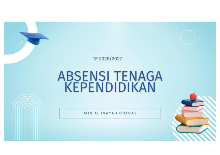Cover Absensi Tendik | PDF