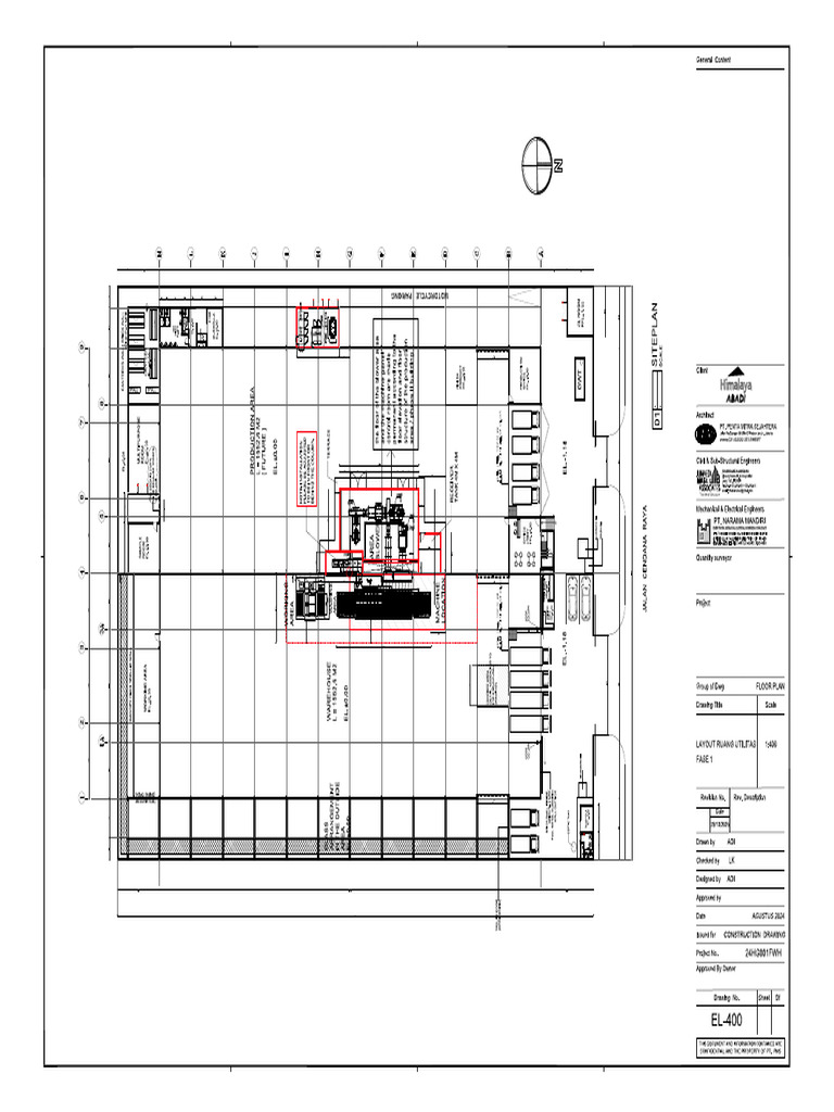 El-400 Layout Ruang Utilitas Fase 1 | PDF