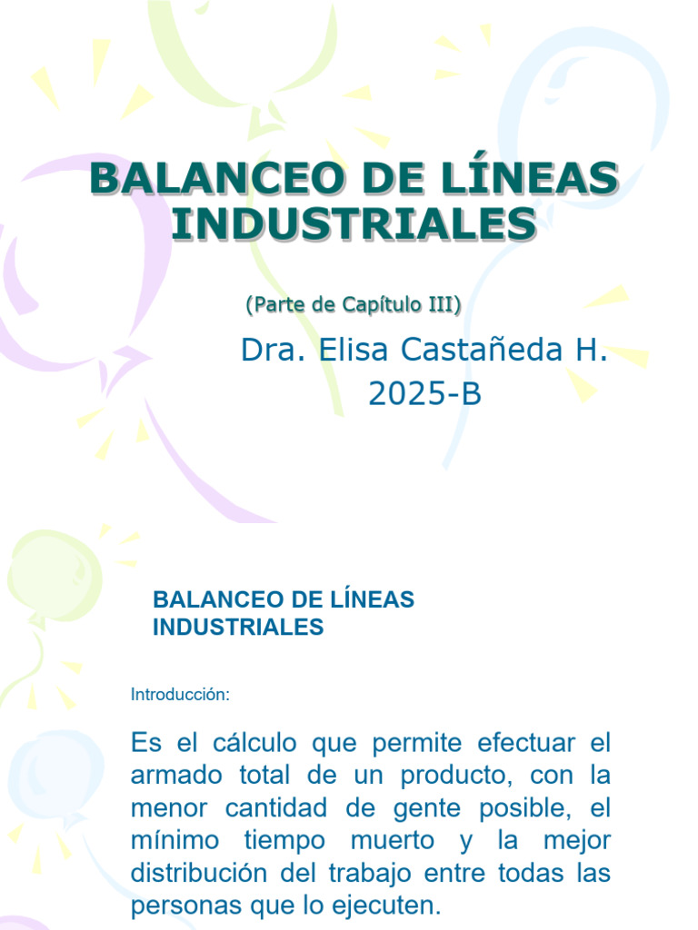 Balanceo de Líneas Industriales-25 - 251030 - 115324 | PDF