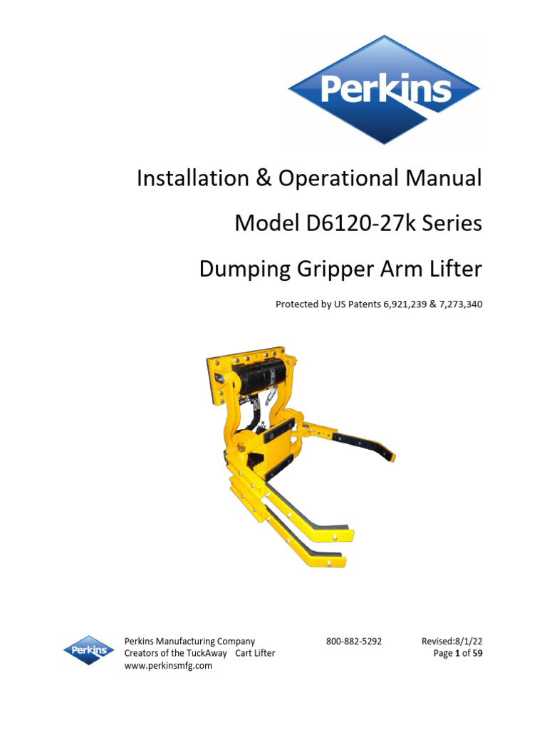 D6120-27k Cart Lifter Manual | PDF | Valve | Truck