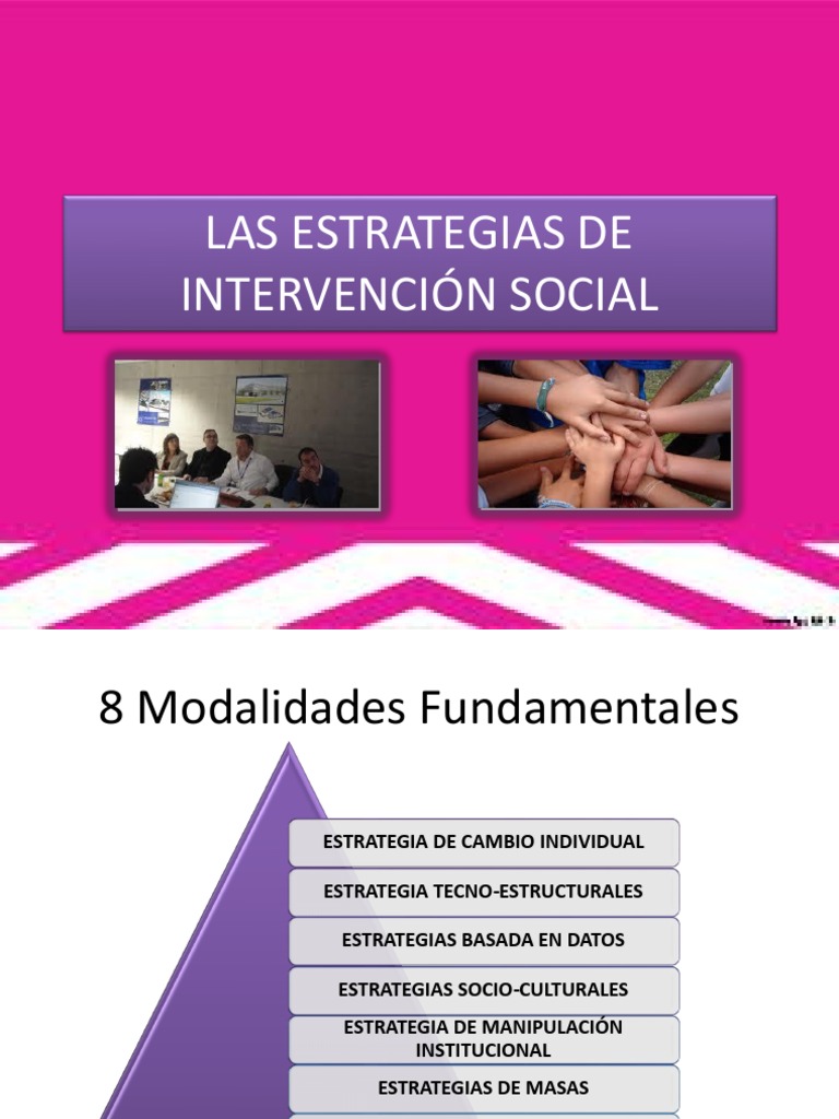 Las Estrategias de Intervencion Social | PDF