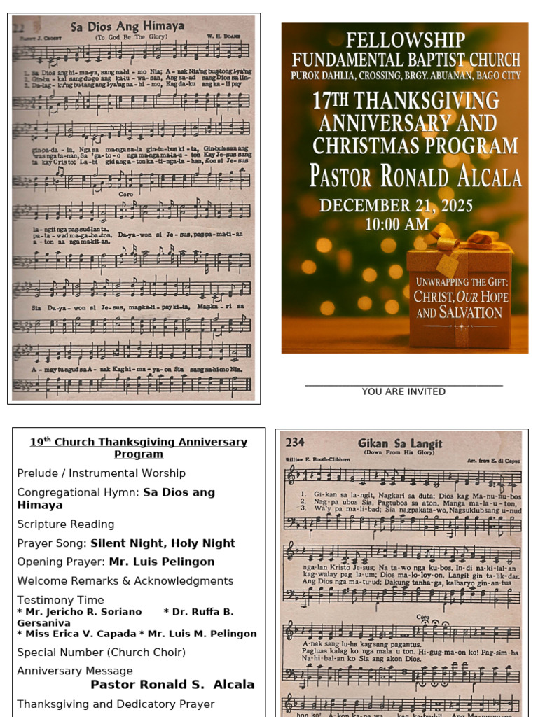 2025 Ffbc Abuanan 19th Program | PDF