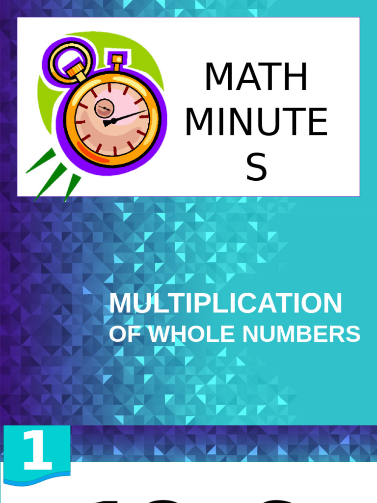 Multiplication of Whole Numbers 2 Digit . | PDF