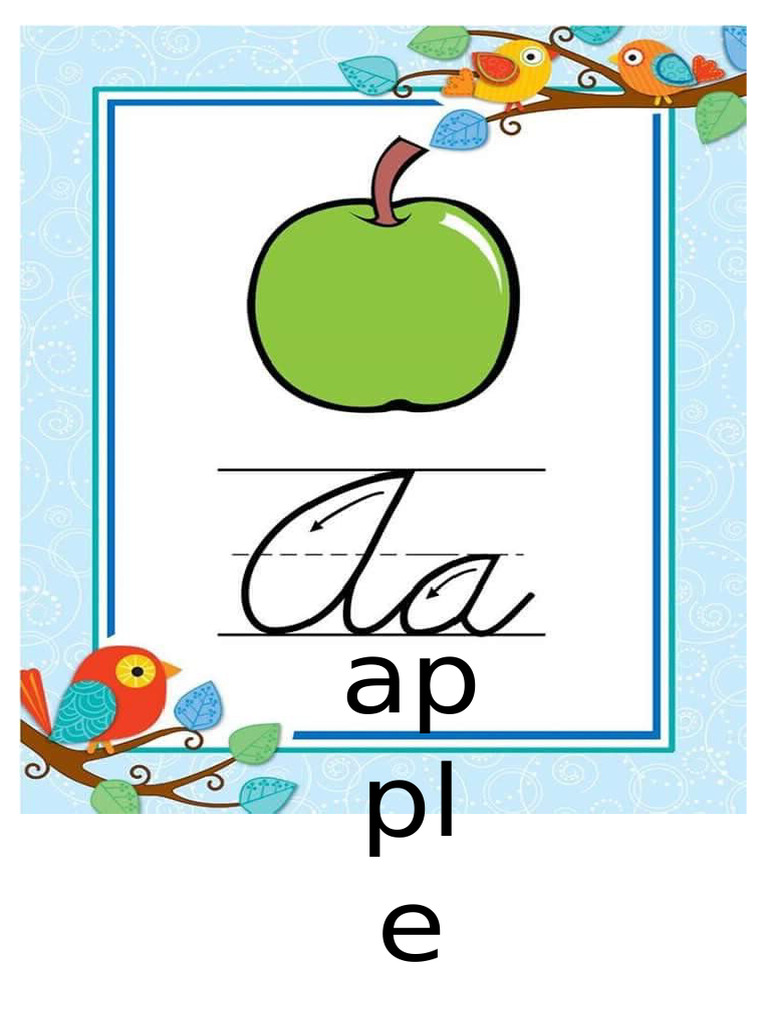 Cursive Letters To Be Printed | PDF