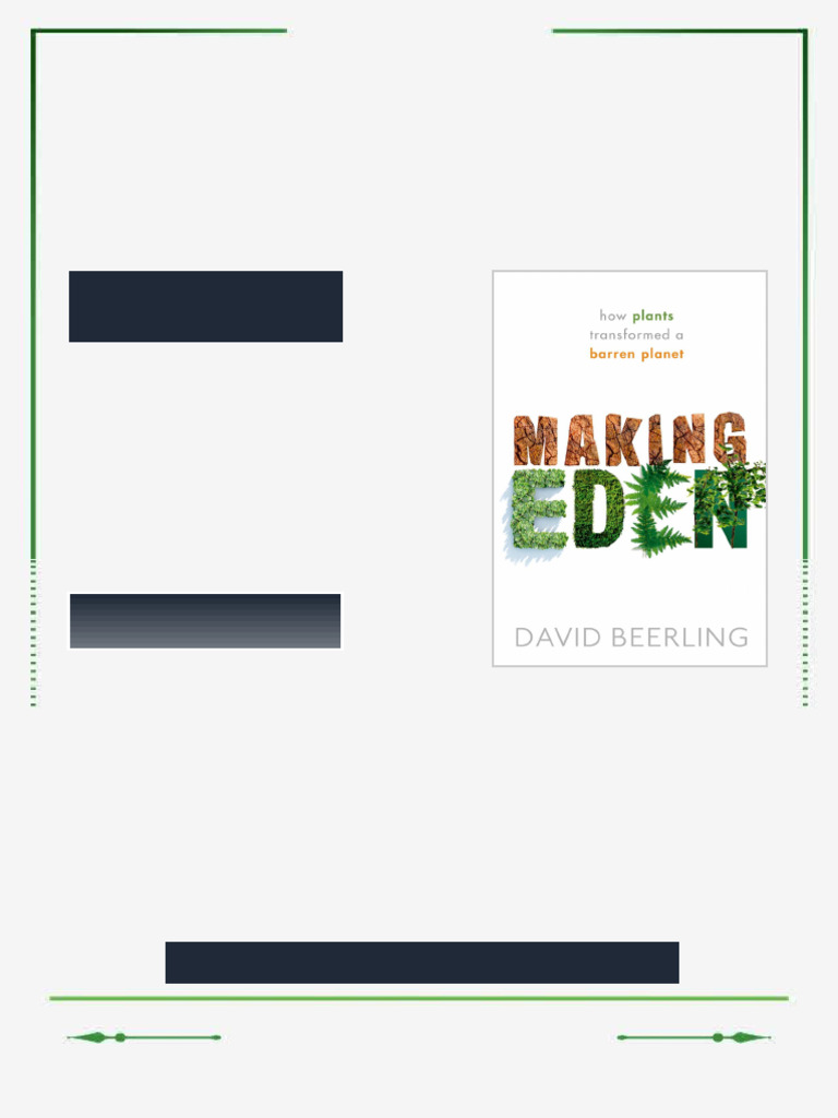 Making Eden David Beerling [Beerling ebook optimized version 2026 | PDF ...