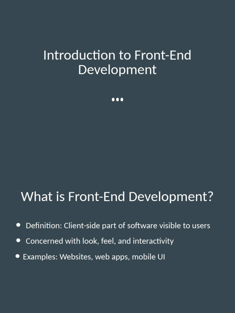 7-Introduction To Front-End Development | PDF | Java Script | World ...