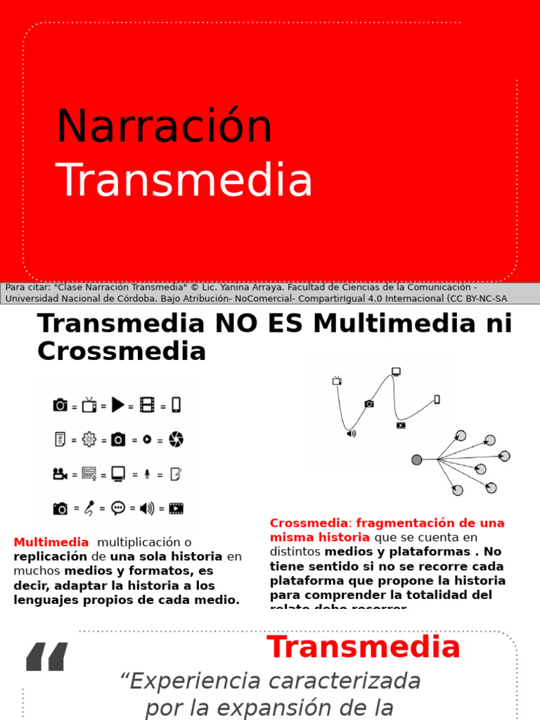 Narraciòn Transmedia 2025 | PDF