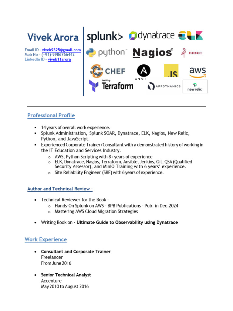 Splunk & DevOps Expert Profile | PDF | Cloud Computing | Microsoft Azure