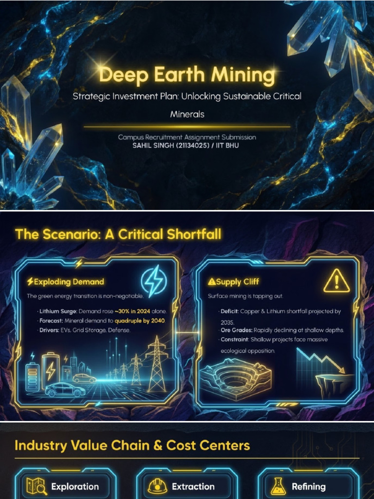Deep Earth Mining Strategy | PDF