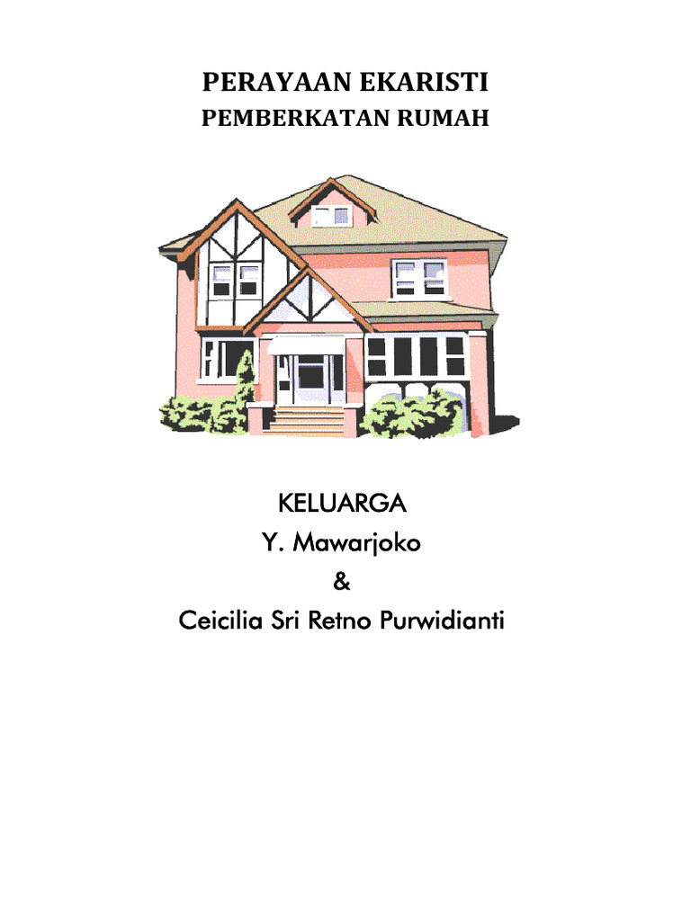 Pemberkatan Rumah Y. Mawarjoko | PDF