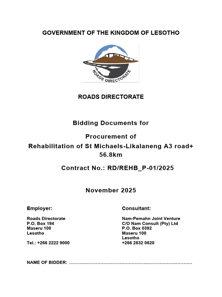 Full Bidding Document | PDF | Joint Venture | Specification (Technical ...