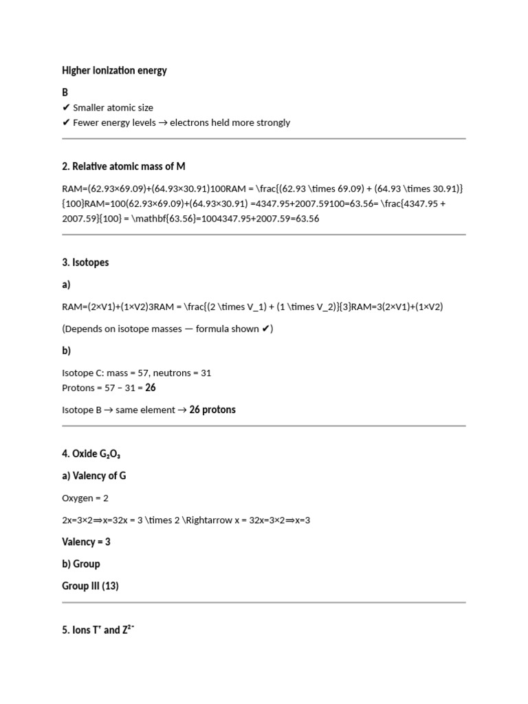 Higher Ionization Energy | PDF | Proton | Chemical Bond