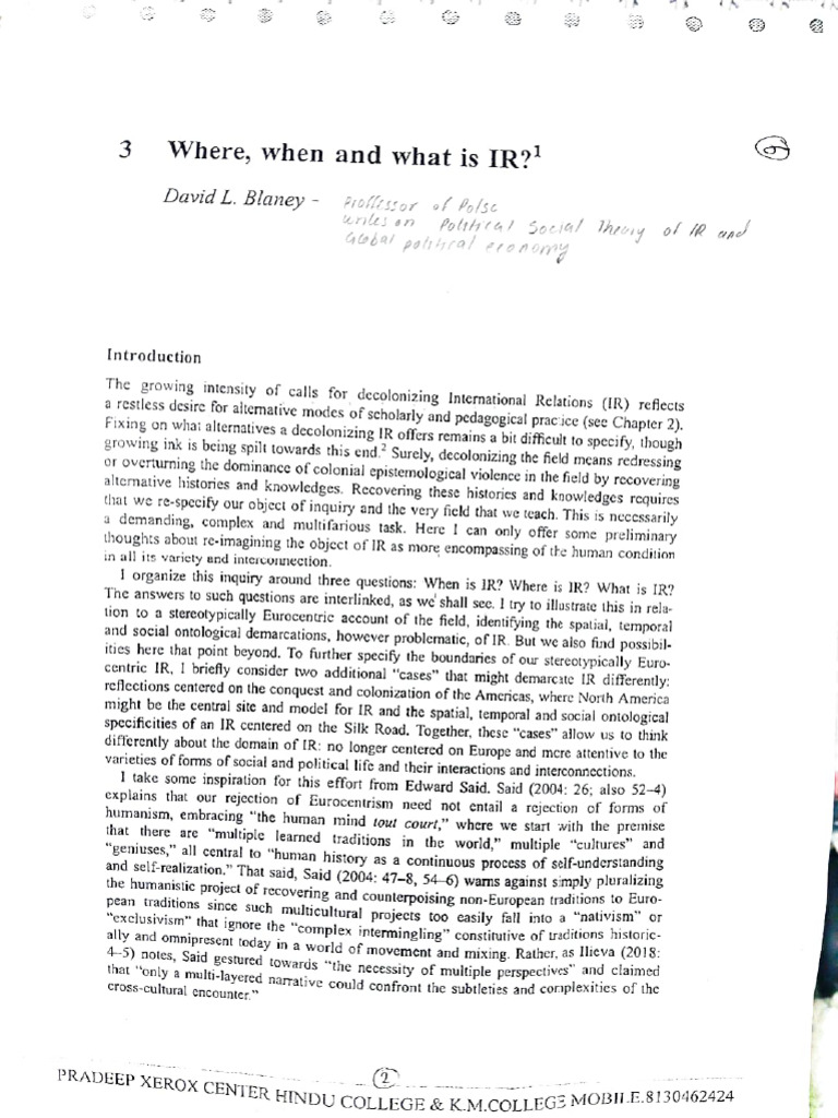 When, Where and What Is IR | PDF