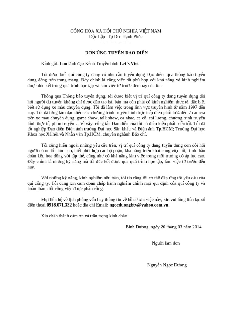 Don Xin Du Tuyen Dao Dien | PDF