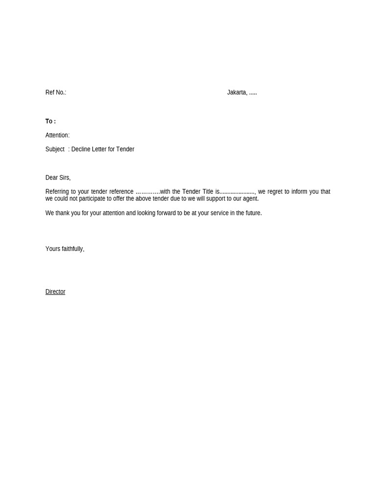Decline Letter | PDF