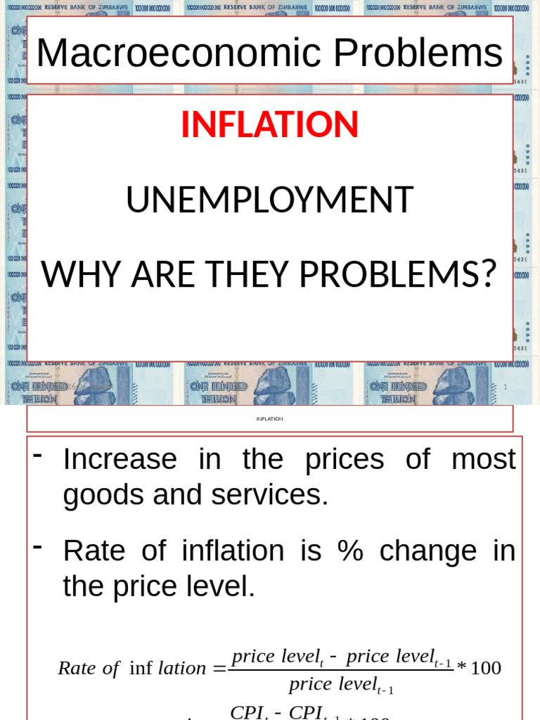 Macroeconomic Problems Inflation | PDF | Inflation | Phillips Curve