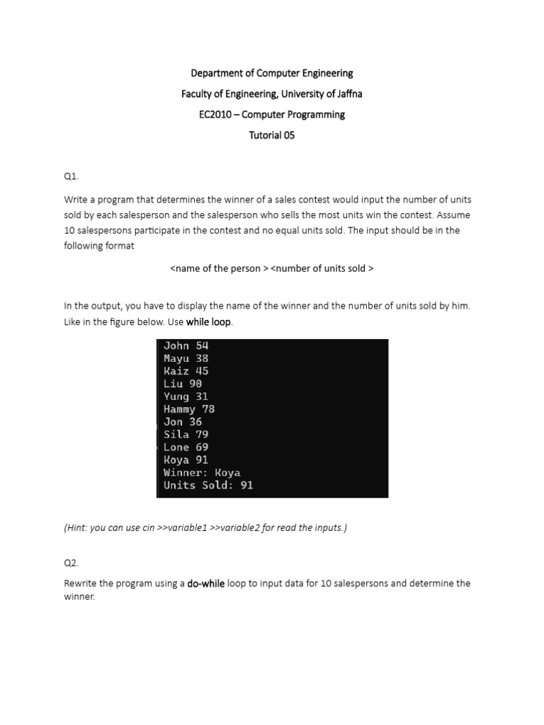 Tutorial 05 | PDF