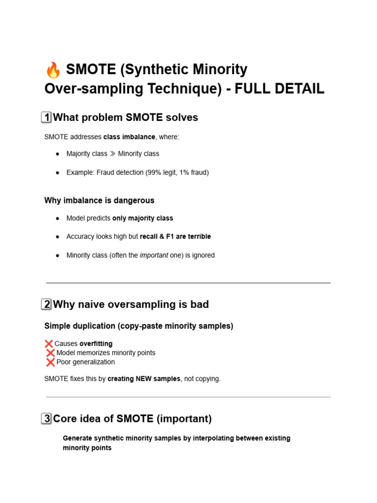 Understanding SMOTE for Class Imbalance | PDF | Cognitive Science ...