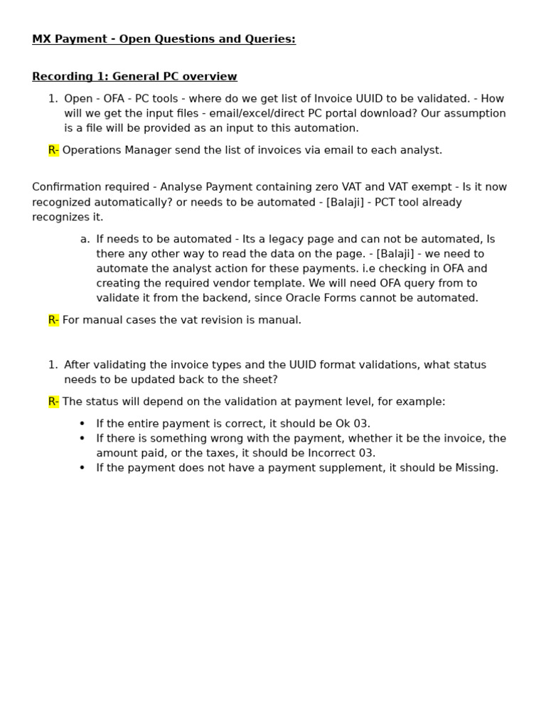 MX Payment Validation Process Overview | PDF | Computer File ...