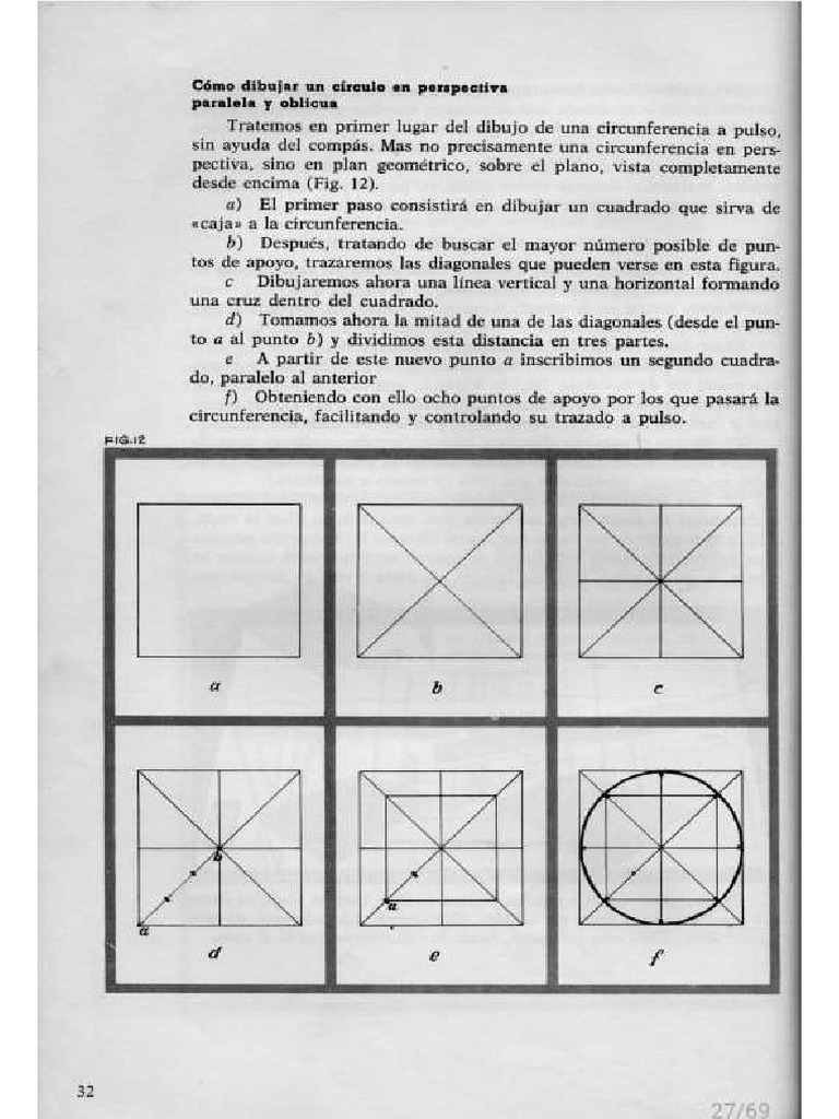 Como Dibujar Un Circulo en Perspectiva | PDF