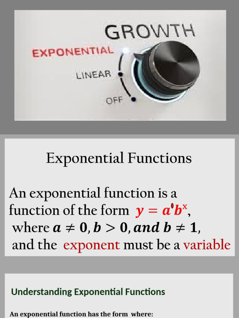 5-1 Key Features of Exponential Functions | PDF