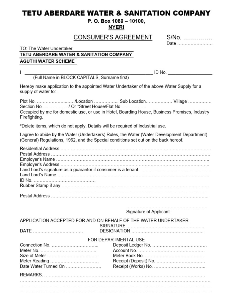 Aguthi Consumer Agreement Form[1] | PDF | Justice | Crime & Violence
