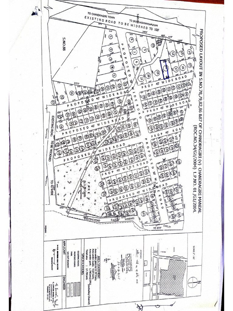 Swarnamukhi Layout Plan | PDF