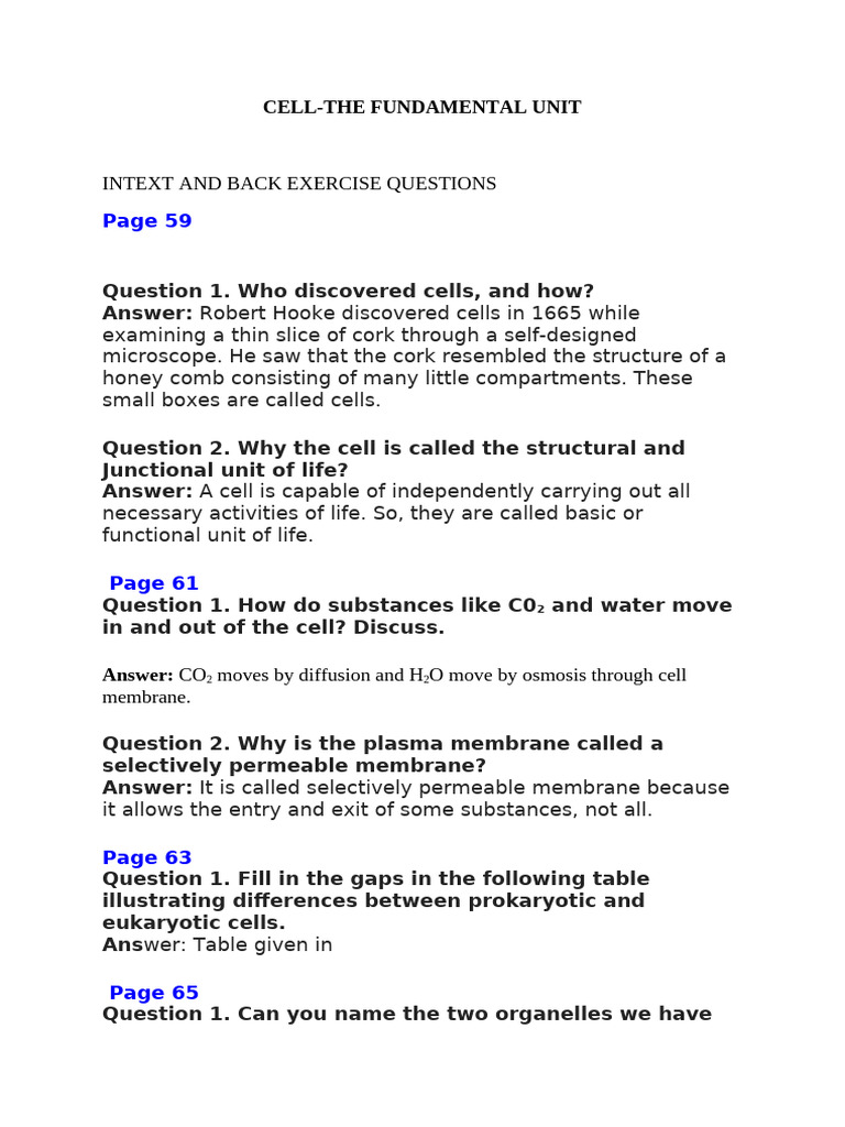 Understanding Cell Structure and Function | PDF | Cell (Biology ...