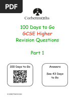 Higher Plus 5-a-Day Math Problems | PDF | Circle | Equations