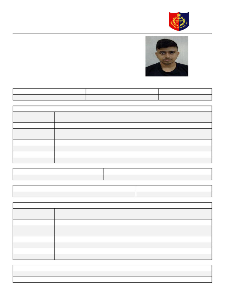 Police Clearance Certificate Request | PDF