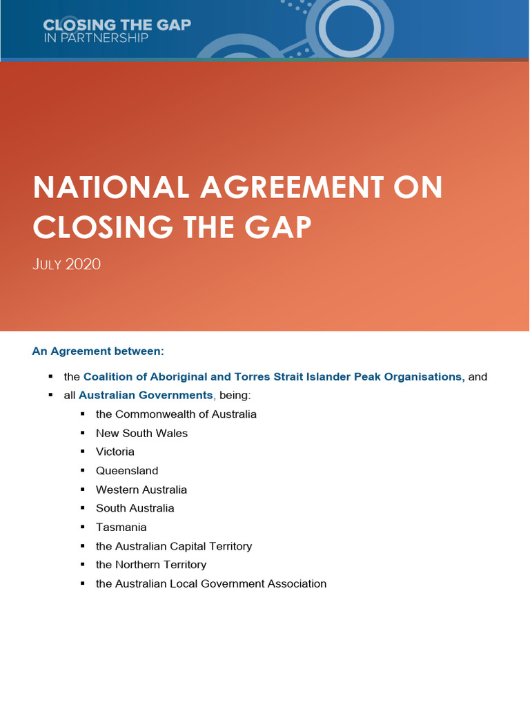 National Agreement on Closing the Gap | PDF | Indigenous Australians ...