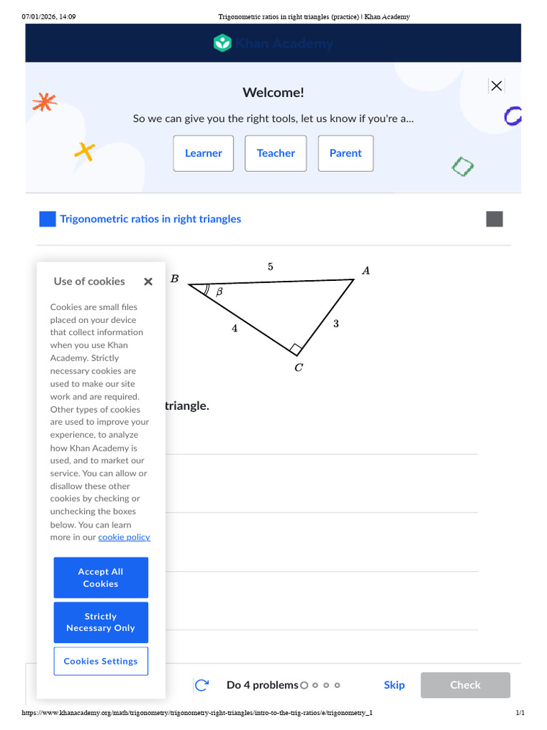 Trigonometric Ratios Practice Guide | PDF