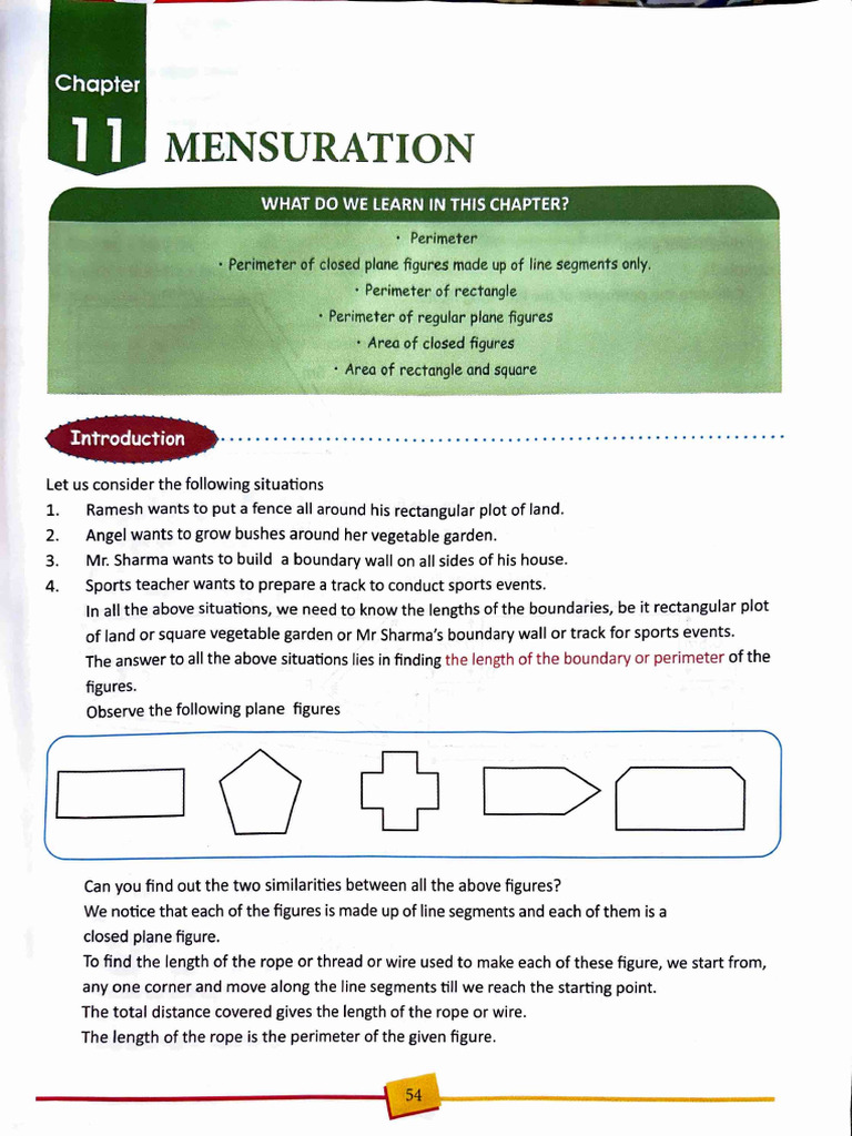 Math Ch-11 GR VI | PDF